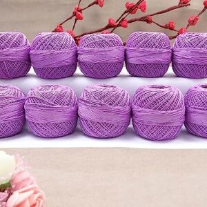 S2J Lot of 10 Pcs Anchor Cotton Crochet Knitting Thread Tatting Yarn Embroidery Ball