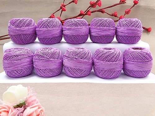 S2J Lot of 10 Pcs Anchor Cotton Crochet Knitting Thread Tatting Yarn Embroidery Ball