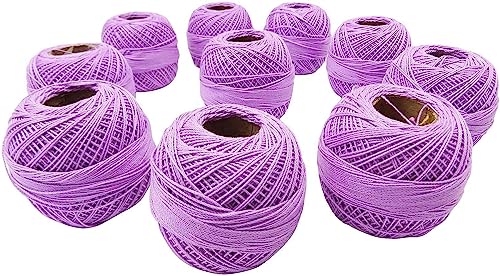 S2J Lot of 10 Pcs Anchor Cotton Crochet Knitting Thread Tatting Yarn Embroidery Ball