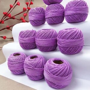 S2J Lot of 10 Pcs Anchor Cotton Crochet Knitting Thread Tatting Yarn Embroidery Ball