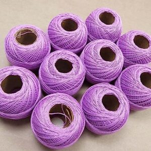 S2J Lot of 10 Pcs Anchor Cotton Crochet Knitting Thread Tatting Yarn Embroidery Ball