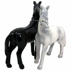 "Home Décor Accents" Romantic White Horses Ceramic Salt Pepper Shakers Set Figurine - Home Accents 33-kl1-8933