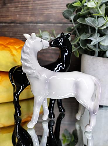 "Home Décor Accents" Romantic White Horses Ceramic Salt Pepper Shakers Set Figurine - Home Accents 33-kl1-8933