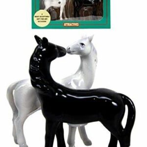 "Home Décor Accents" Romantic White Horses Ceramic Salt Pepper Shakers Set Figurine - Home Accents 33-kl1-8933