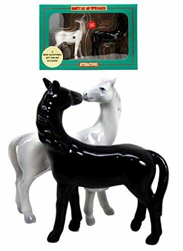 "Home Décor Accents" Romantic White Horses Ceramic Salt Pepper Shakers Set Figurine - Home Accents 33-kl1-8933