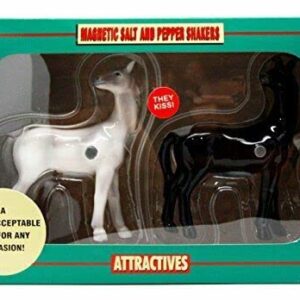 "Home Décor Accents" Romantic White Horses Ceramic Salt Pepper Shakers Set Figurine - Home Accents 33-kl1-8933