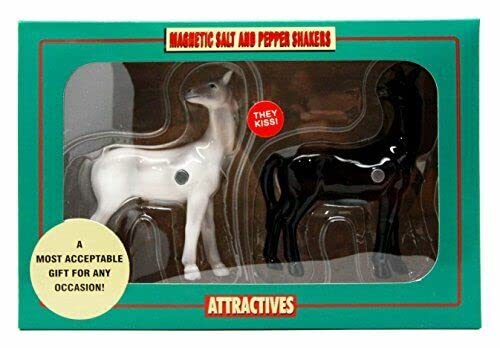 "Home Décor Accents" Romantic White Horses Ceramic Salt Pepper Shakers Set Figurine - Home Accents 33-kl1-8933