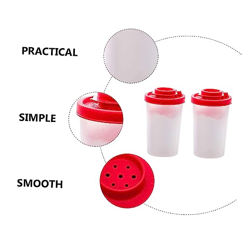 Container 2pcs Shaker Plastic Container Mini Containers Mini Plastic Containers Bottle Jalepeño Condiment Outdoor Seasoning Jars Portable Shaker Outdoor