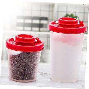 Container 2pcs Shaker Plastic Container Mini Containers Mini Plastic Containers Bottle Jalepeño Condiment Outdoor Seasoning Jars Portable Shaker Outdoor