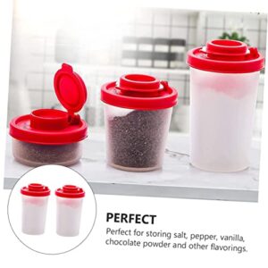 Container 2pcs Shaker Plastic Container Mini Containers Mini Plastic Containers Bottle Jalepeño Condiment Outdoor Seasoning Jars Portable Shaker Outdoor