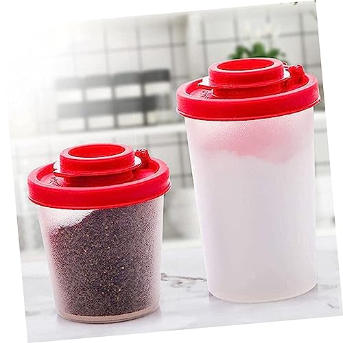 Jalepeño Pepper 2pcs Pepper Shaker Seasoning Jars Plastic Pepper Plastic Bottle Metal Clear Plastic Mini Plastic s Seasoning s Kitchen Supplies