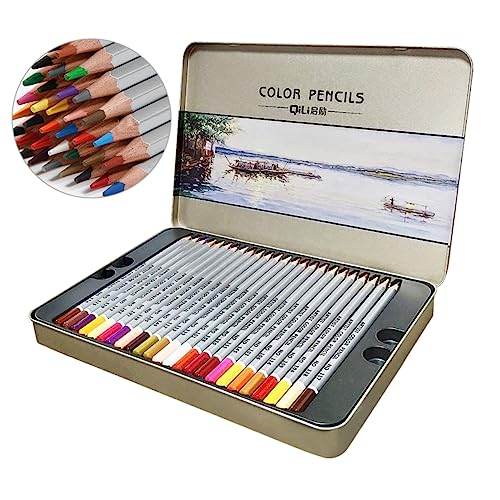 PLAFOPE Color Pencils 1 Set 48 Highlighter Pencil Blending Pencil Pencils Wood Colouring Pencils Oily Pencils Art Pencils Coloring Pencils Mix Set Shading Pencils Artist