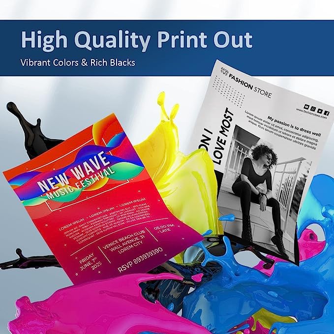 Smart Printink 62XL Ink Cartridge Replacement for HP 62 XL (Black & Tri-Color) High-Yield Ink- Compatible: with Envy 5540 5640 5660 7644 7645 OfficeJet 5740 8040 OfficeJet 200 250 Series Printer