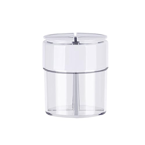 GSHLLO 4 in 1 Clear Salt Pepper Shaker Empty Plastic Spice Jars Refillable Seasoning Storage Container Kitchen Cooking Shaker Container with Lid for Home Restaurant