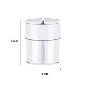 GSHLLO 4 in 1 Clear Salt Pepper Shaker Empty Plastic Spice Jars Refillable Seasoning Storage Container Kitchen Cooking Shaker Container with Lid for Home Restaurant