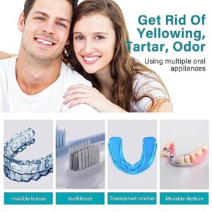 Farrinne Retainer/Aligner Cleaner Foam - Removes Stains, Plaque & Bad Odor - Suitable for Invisalign, Braces, Mouth Guards, Night Guards & Removable Dental Appliances - 60ml