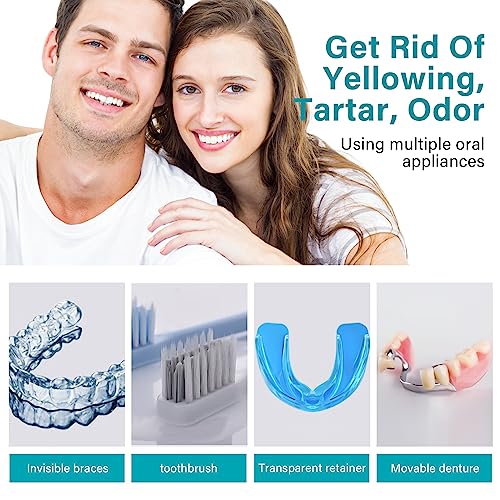 Farrinne Retainer/Aligner Cleaner Foam - Removes Stains, Plaque & Bad Odor - Suitable for Invisalign, Braces, Mouth Guards, Night Guards & Removable Dental Appliances - 60ml