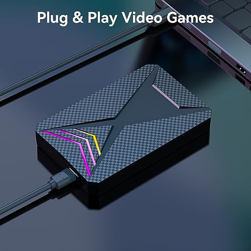 Retro Game Console, Emulator Console Built-in 4000+ Games, Plug and Play in Windows, Compatible with PS3/PS2/PSP, USB 3.0, 18 Emulators, Support Adding 70+ Emulator Games