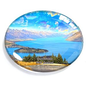 queenstown new zealand magnet fridge refrigerator freezer magnet sticker souvenir decorations oval crystal magnet kitchen whiteboard