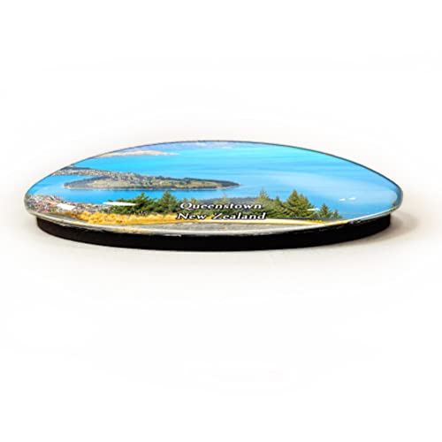 Queenstown New Zealand Magnet Fridge Refrigerator Freezer Magnet Sticker Souvenir Decorations Oval Crystal Magnet Kitchen Whiteboard