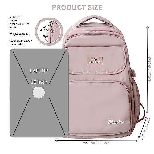 ENYNN Kawaii Backpack Cute Backpack Aesthetic Backpack Large Capacity Backpack for Women Cute Backpack for Travel