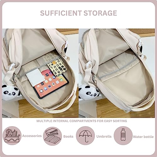 ENYNN Kawaii Backpack Cute Backpack Aesthetic Backpack Large Capacity Backpack for Women Cute Backpack for Travel