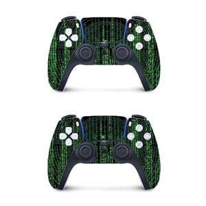 NowSkins Matrix Digital Rain PS5 Skin for Playstation 5, Premium 3M Vinyl Cover Skins Wraps Set for Playstation 5 Disc Edition and PS5 Controller (PS5 Disc Edition)