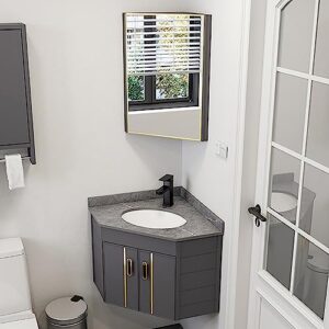 oocco corner bathroom vanity,wall mount bathroom sink,small corner sink,corner bathroom vanity sink combo,above counter mini wall vanity vessel sinks,for home kitchen patio laundry room