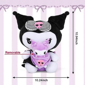 Montessori&USA Cute Anime Plush Figure Toy,Plush Dolls, Cartoon Soft Stuffed Animals,Girl Birthday Gift for Kids Children Fans（Mom and Baby）