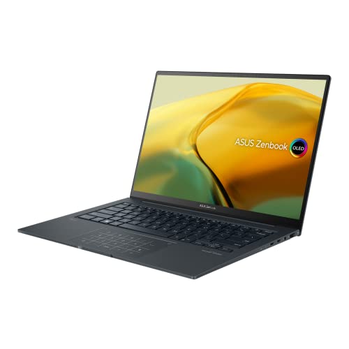 ASUS Zenbook Q420V Laptop 2023 New, 14.5" 2.8K Touchscreen, Intel i7-13700H 14-Core, Iris Xe Graphics, 16GB LPDDR5, 2TB SSD, Backlit Keyboard, Thunderbolt 4, Wi-Fi 6E, Win11 Pro, COU 32GB USB