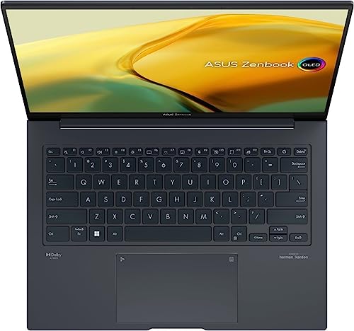 ASUS Zenbook Q420V Laptop 2023 New, 14.5" 2.8K Touchscreen, Intel i7-13700H 14-Core, Iris Xe Graphics, 16GB LPDDR5, 2TB SSD, Backlit Keyboard, Thunderbolt 4, Wi-Fi 6E, Win11 Pro, COU 32GB USB