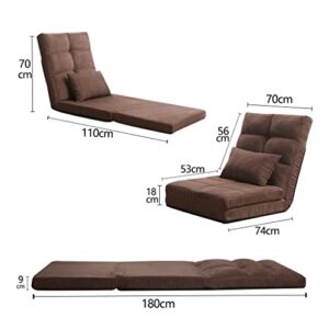 JFGJL Fold Down Sofa Bed Adjustable Floor Couch Sofa Leisure Sofa Bed Convertible Upholstered Guest Sleeper