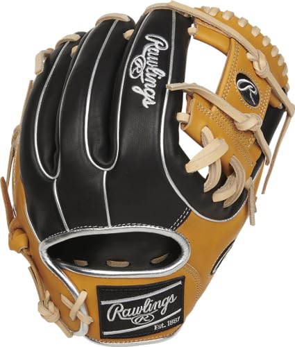 Rawlings | HEART OF THE HIDE R2G Baseball Glove | Right Hand Throw | 11.5" - Pro I-Web | Black/Tan