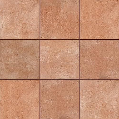 SomerTile FEM13MNC Manises Cuero x 13-1/8" Ceramic Floor and Wall Tile, Brown