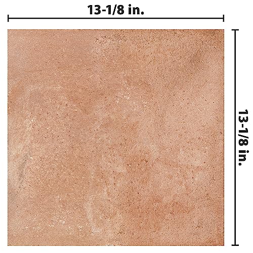 SomerTile FEM13MNC Manises Cuero x 13-1/8" Ceramic Floor and Wall Tile, Brown