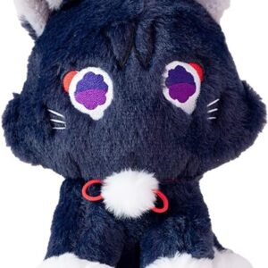 8.6inch Genshin Impact Cat plush Toy,Wanderer Cat Plush Stuffed Animal Plushies,Cute Genshin Impact Scaramouche Cat Plush Doll Stuffed Toy,Soft Scara Cat Plush Pillow for Kids Plush Figure Gift