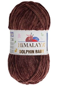 4 pack/skeins himalaya dolphin baby, each skein 100 gr/3,5 oz, 120 mt/ 132 yd, super bulky yarn, blanket yarn, velvet yarn, knitting yarn, amigurumi yarn, baby yarn 80366