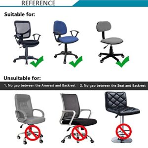 Melaluxe Computer Office Chair Cover - Protective & Stretchable Universal Chair Covers Stretch Rotating Chair Slipcover