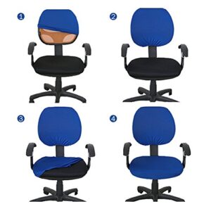 Melaluxe Computer Office Chair Cover - Protective & Stretchable Universal Chair Covers Stretch Rotating Chair Slipcover