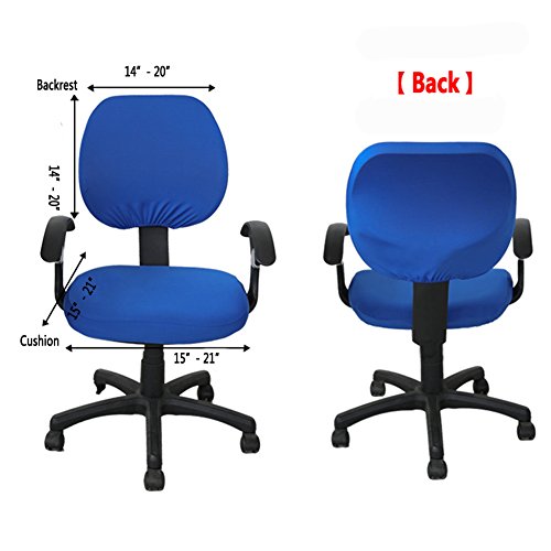 Melaluxe Computer Office Chair Cover - Protective & Stretchable Universal Chair Covers Stretch Rotating Chair Slipcover