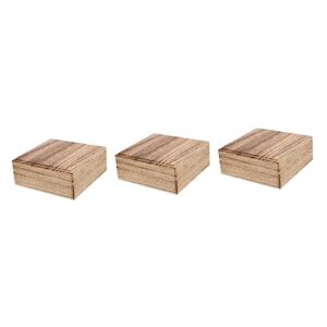 bestoyard 3 pcs vintage packing box small organizer box girls earrings jewelry for girls treasure chest box wooden tea bag holder earring gift boxes for jewelry wooden jewelry container mini