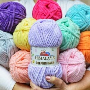 1 Pack/Skein Himalaya Dolphin Baby, Each Skein 100 Gr/3,5 oz, 120 mt/ 132 yd, Super Bulky Yarn, Blanket Yarn, Velvet Yarn, Knitting Yarn, Amigurumi Yarn, Baby Yarn 80315