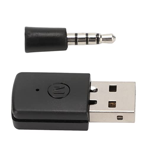 Mini USB 5.1 Adapter Dongle Receiver Transmitter with 3.5mm Interface 10 Meters Transmission Distance, Dongle Adapter, Wireless Adapter Kit for PS4 for PS5