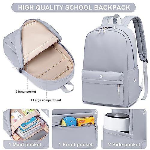 LOIDOU Backpack for Teen Girls Middle-School Primary Elementary Bookbags 17inch Kids Backpack Women laptop Backpack Lightweight Casual Daypack