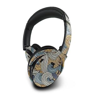 mightyskins skin compatible with bose quietcomfort 45 headphones - puppy fall | protective, durable, and unique vinyl decal wrap cover | easy to apply, remove, and change styles | made in the usa