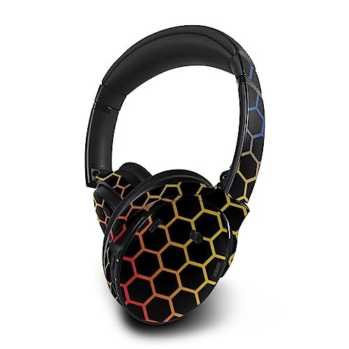 MightySkins Skin Compatible with Bose QuietComfort 45 Headphones Primary Honeycomb | Protective, Durable, and Unique Vinyl Decal wrap Cover | Easy to Apply | Made in The USA