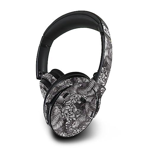 MightySkins Glossy Glitter Skin Compatible With Bose QuietComfort 45 Headphones - Angry Koi | Protective, Durable High-Gloss Glitter Finish | Easy to Apply, Remove, and Change Styles | Made in The USA