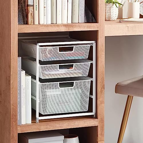 The Container Store Elfa Narrow Cabinet Drawer Solution (White)