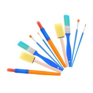 coheali 10pcs sponge brush paint sets play set suit watercolor painting brushes coloring tool sets painting sponge graffiti brush painting brush round head the brush