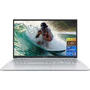 asus vivobook laptop, 17.3" fhd display, intel core i3-1220p (beats i5-1235u) processor (10 cores), 8gb ram, 256gb ssd, usb type-a&c, chiclet keyboard, wi-fi 6, fingerprint, windows 11 home